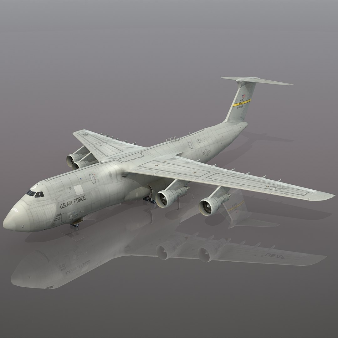 3d Model Lockheed C-5 Galaxy Usaf