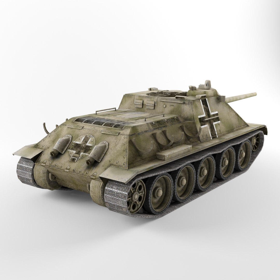 Max Su-85-ii Su-85 Soviet War Tank