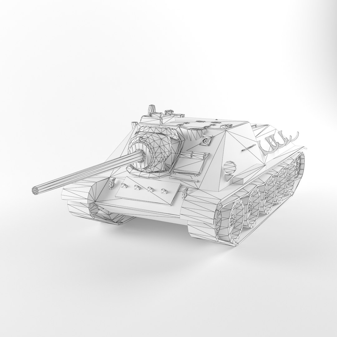 Max Su-85-ii Su-85 Soviet War Tank