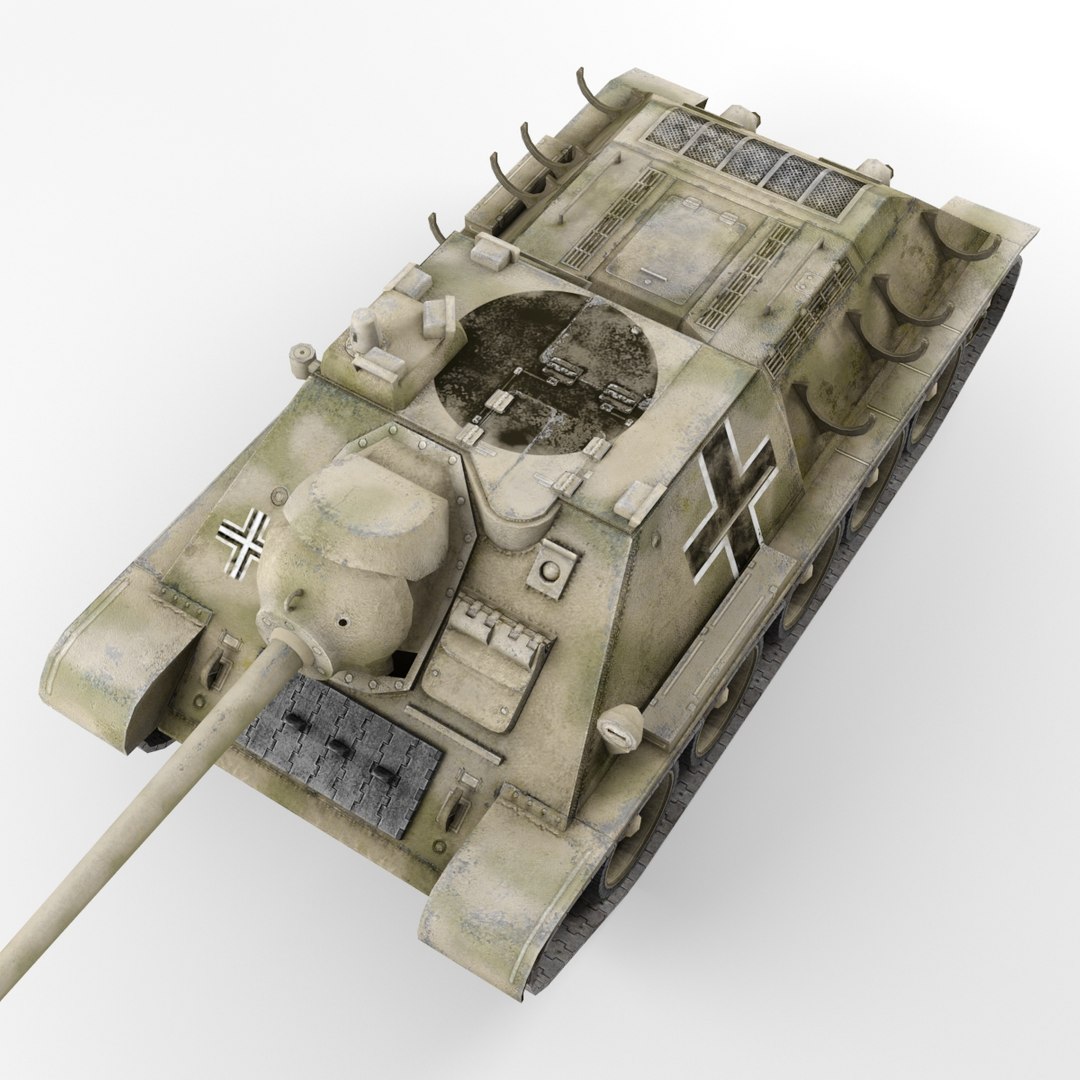 Max Su-85-ii Su-85 Soviet War Tank