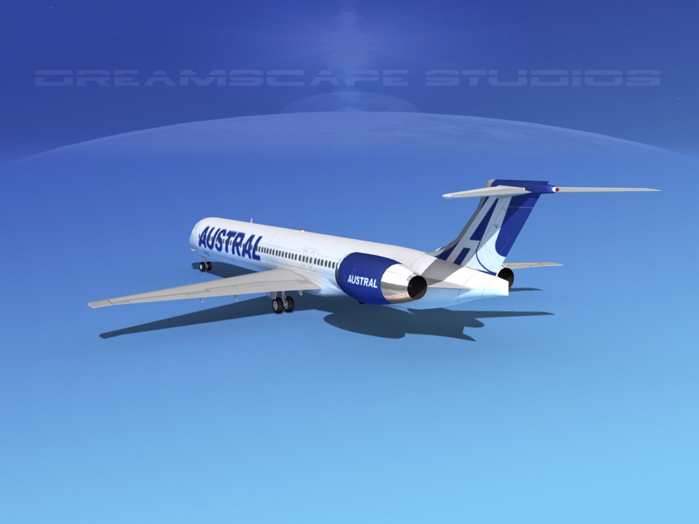 3d md-90 jet commercial model