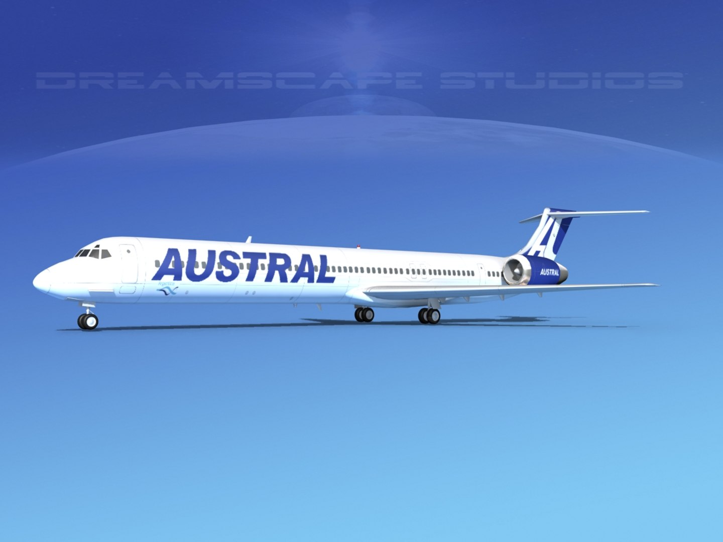 3d md-90 jet commercial model
