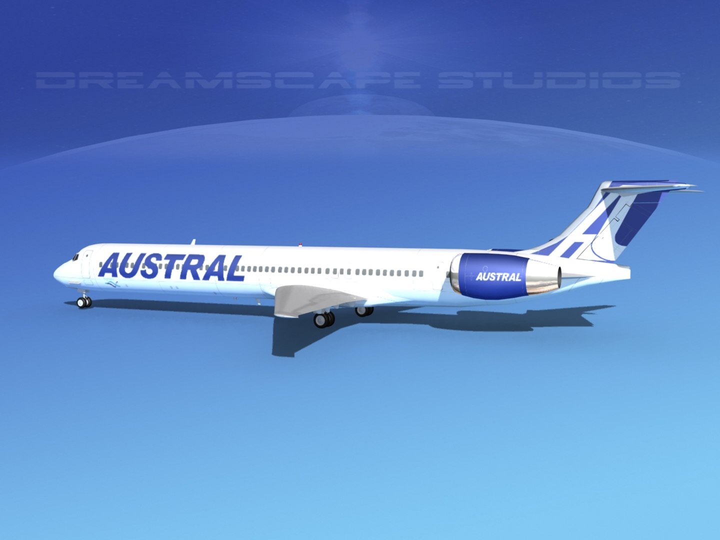 3d md-90 jet commercial model