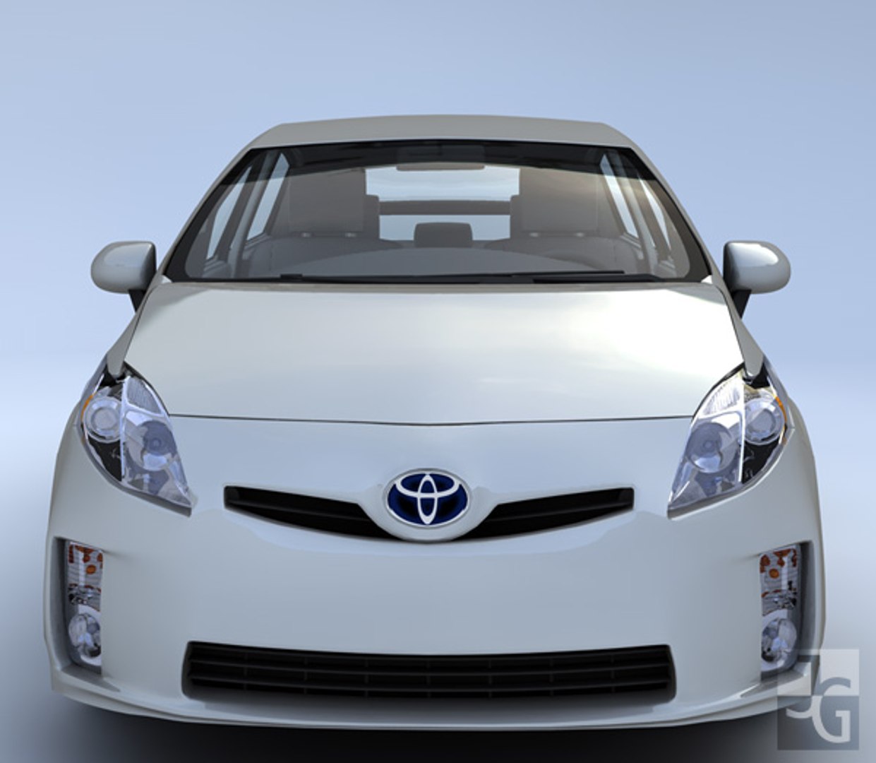 3d c4d toyota prius 2010