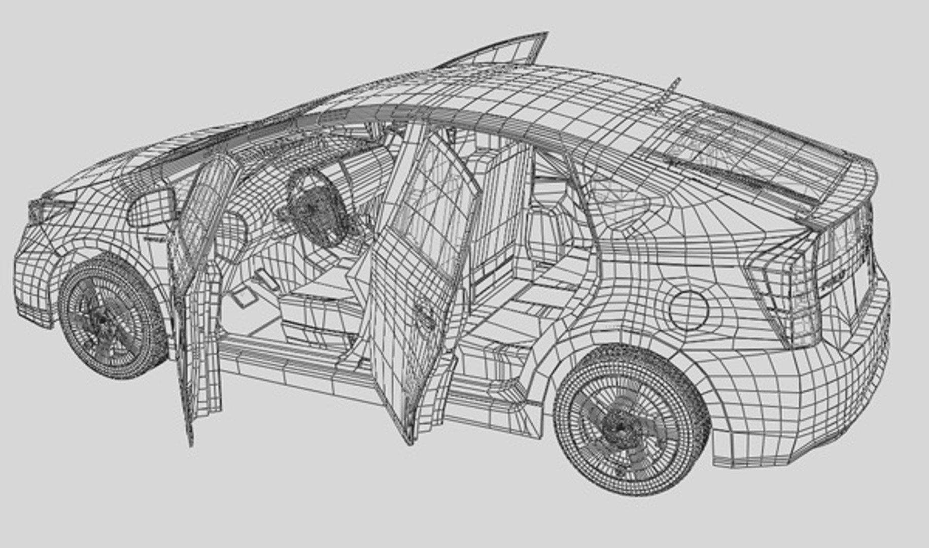 3d c4d toyota prius 2010