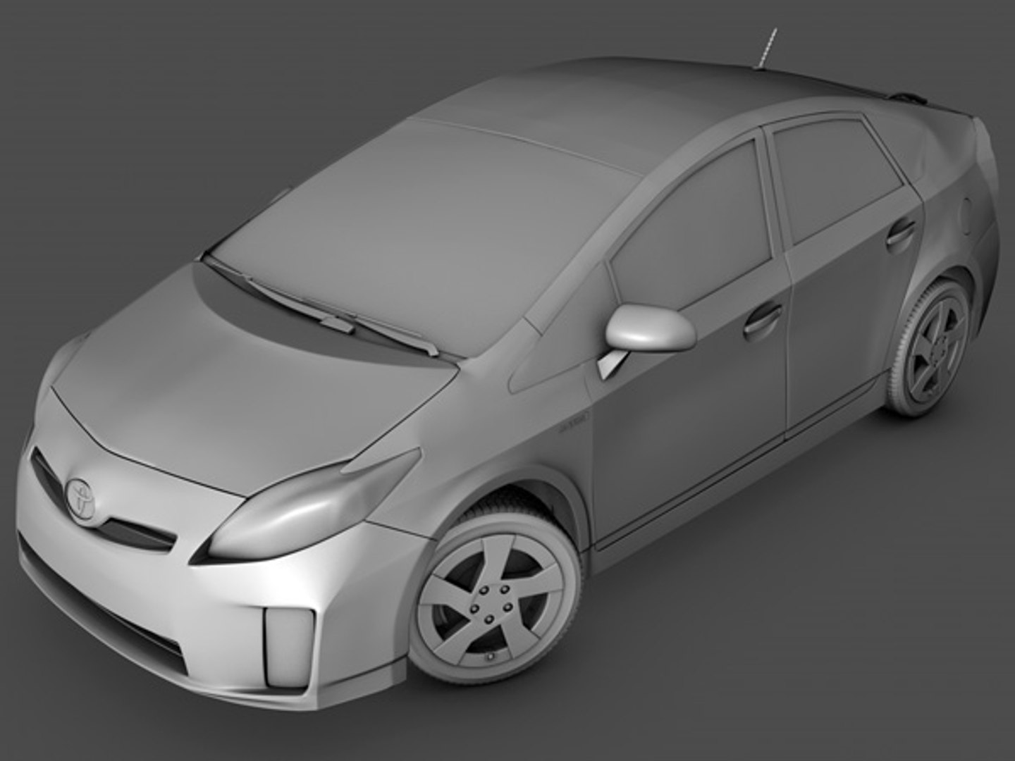 3d c4d toyota prius 2010