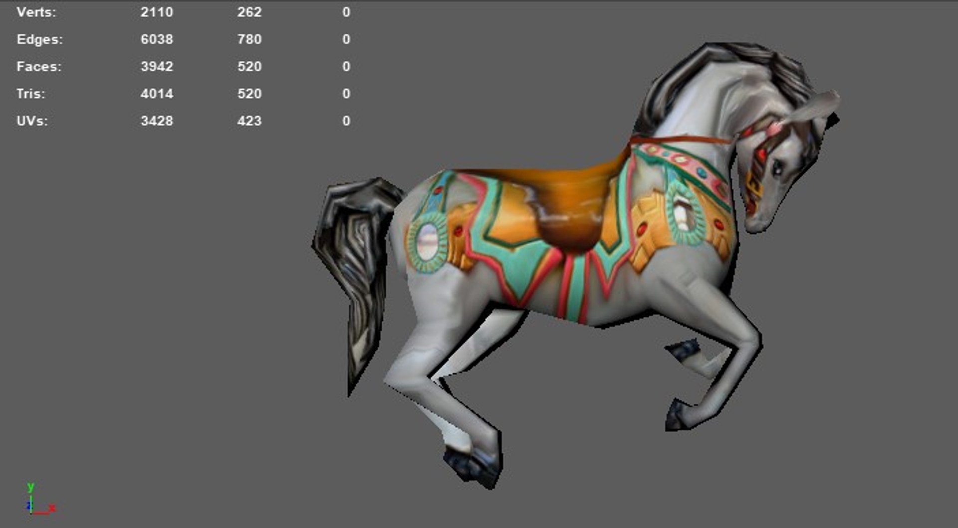 3D Carousel Horses Spinning Model - TurboSquid 1594175