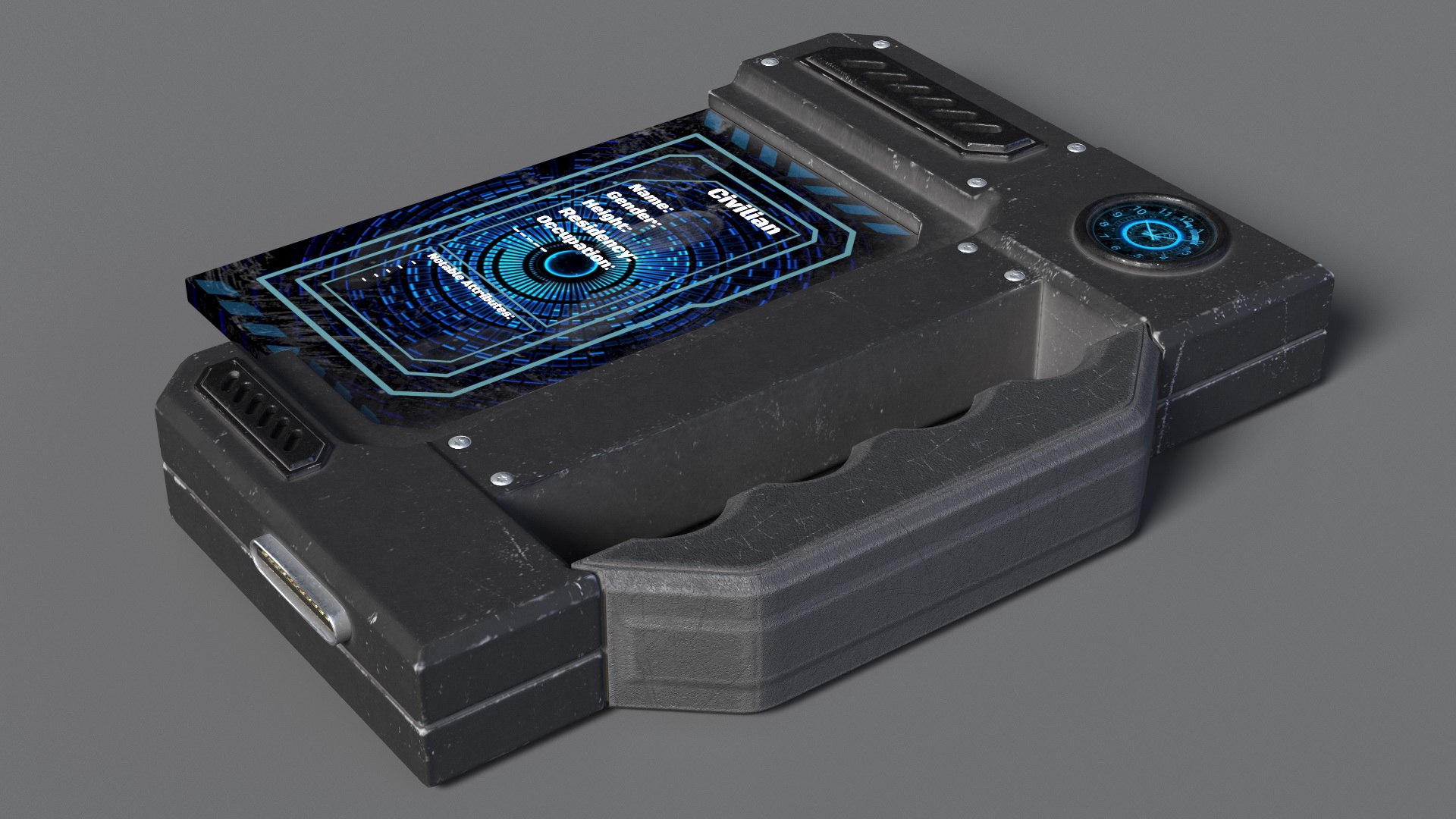 3D Old Sci-Fi Phone - TurboSquid 2117779