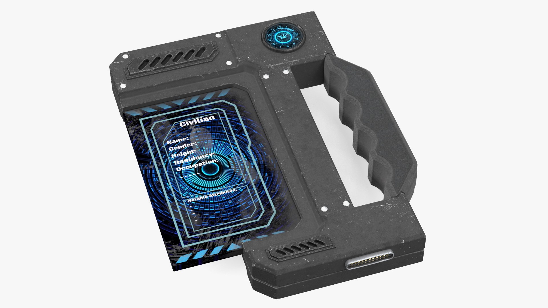 3D Old Sci-Fi Phone - TurboSquid 2117779