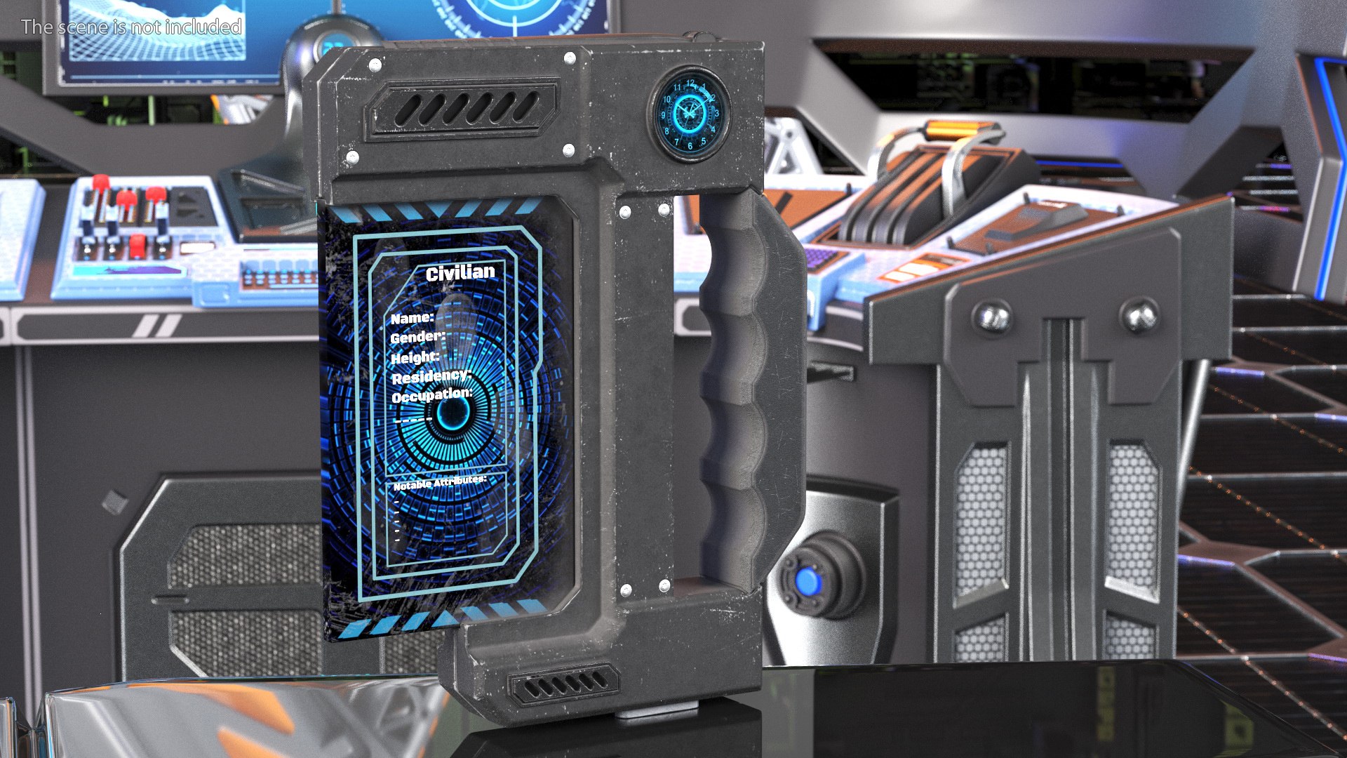 3D Old Sci-Fi Phone - TurboSquid 2117779