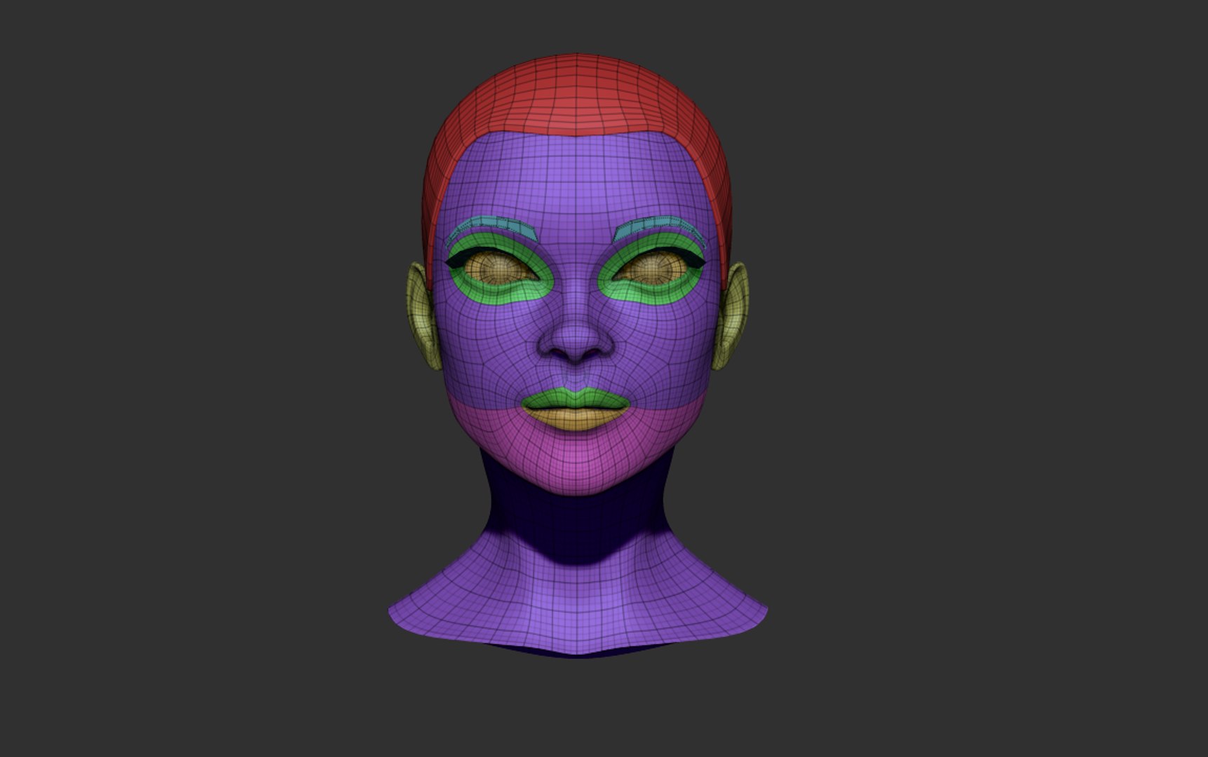 3D Stylized Female Head Nr Model - TurboSquid 1447451