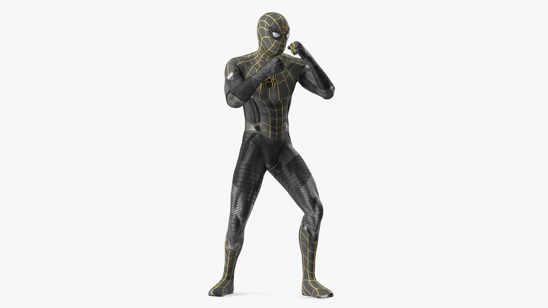 3D model Spiderman Black Suit Fighting Pose - TurboSquid 2092105