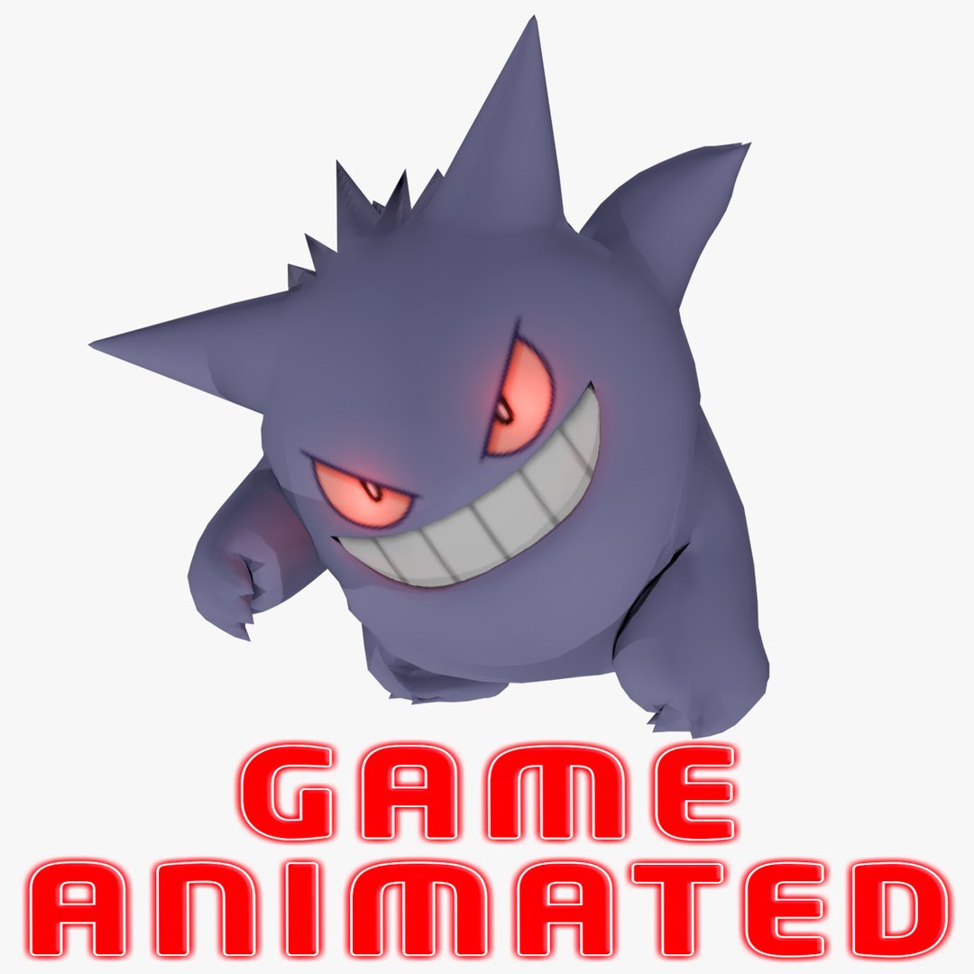 3D POKEMON Gengar Animated Game Already - TurboSquid 2359648