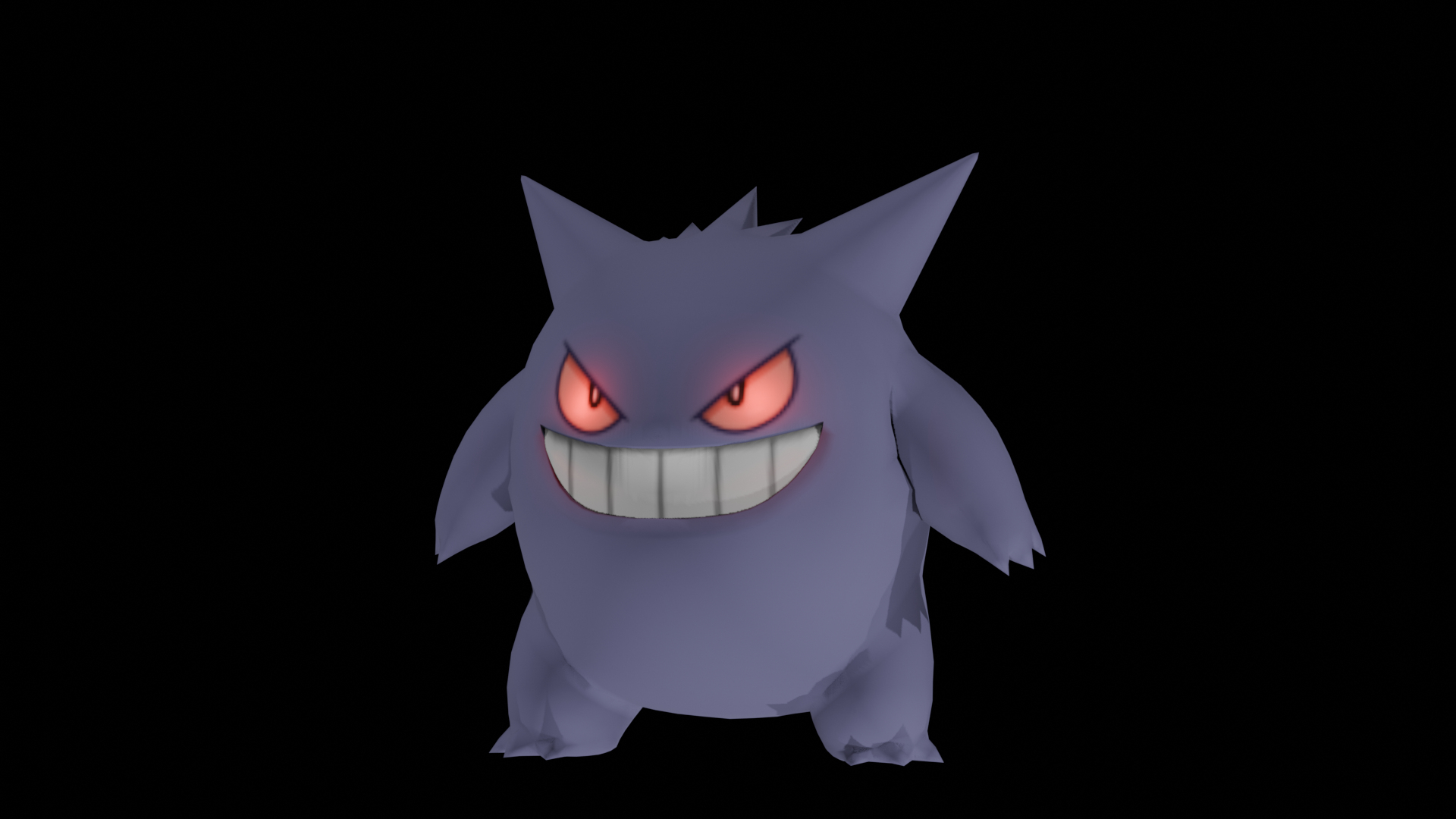 3d Pokemon Gengar Animated Game Already Turbosquid 2359648