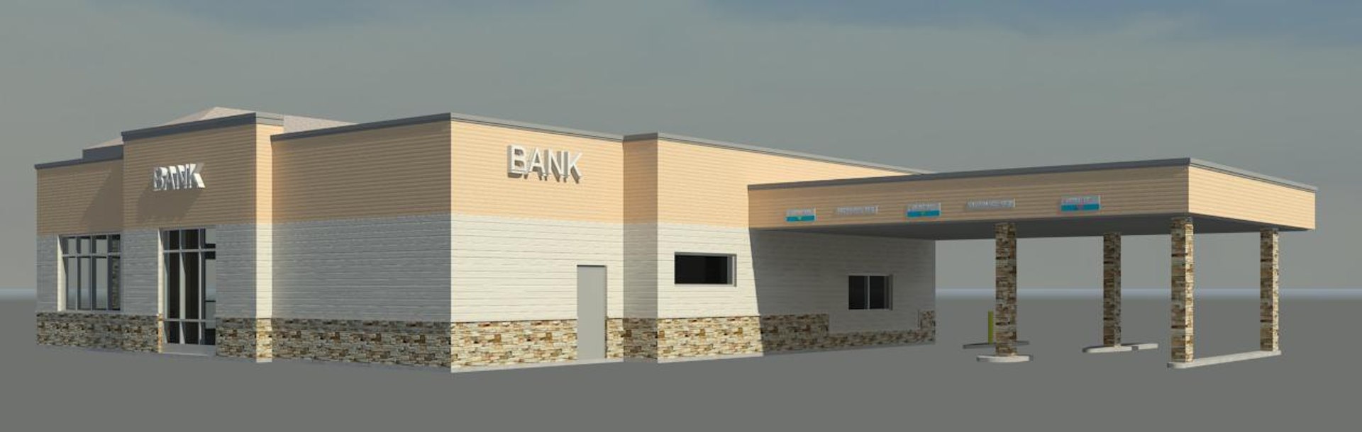 3ds Max Commercial Bank
