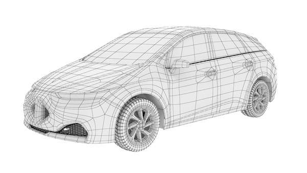 3D Generic Compact Car Concept model - TurboSquid 1788344