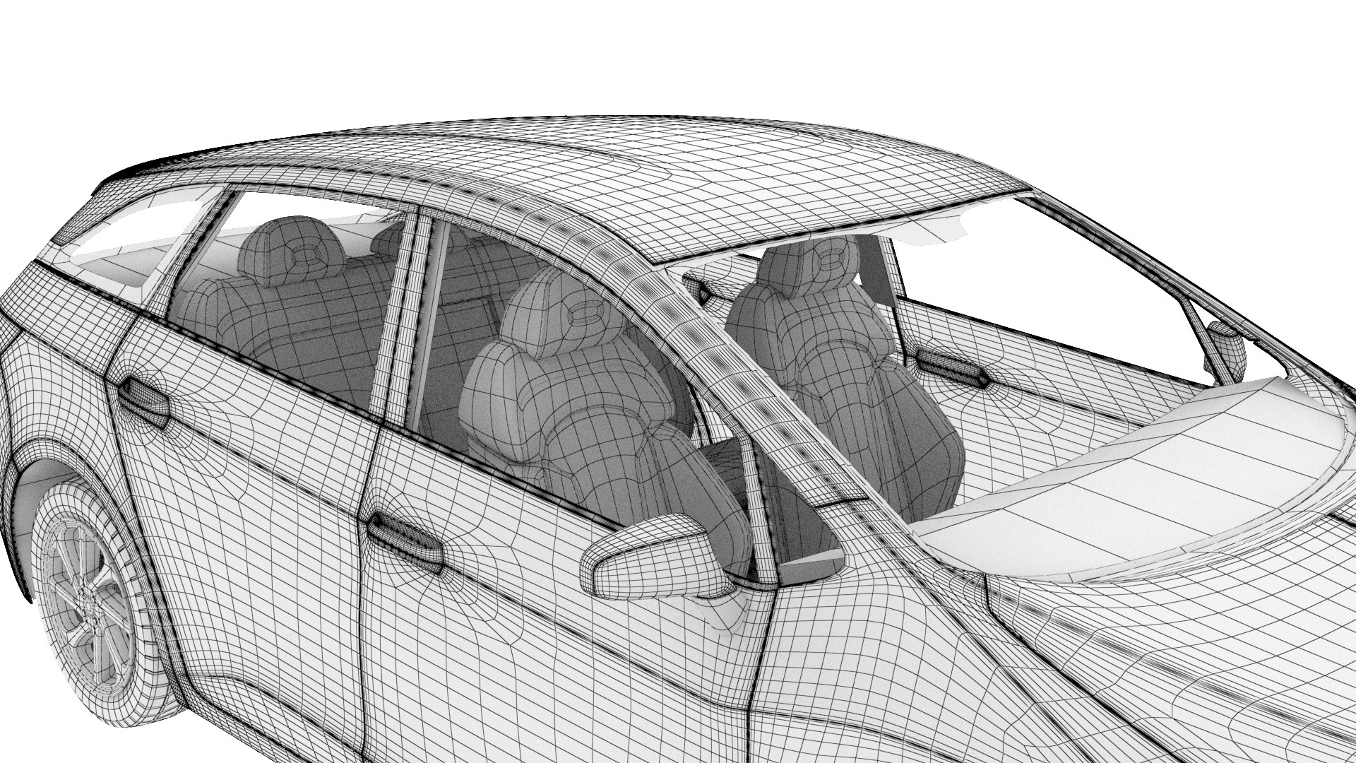 3D Generic Compact Car Concept Model - TurboSquid 1788344