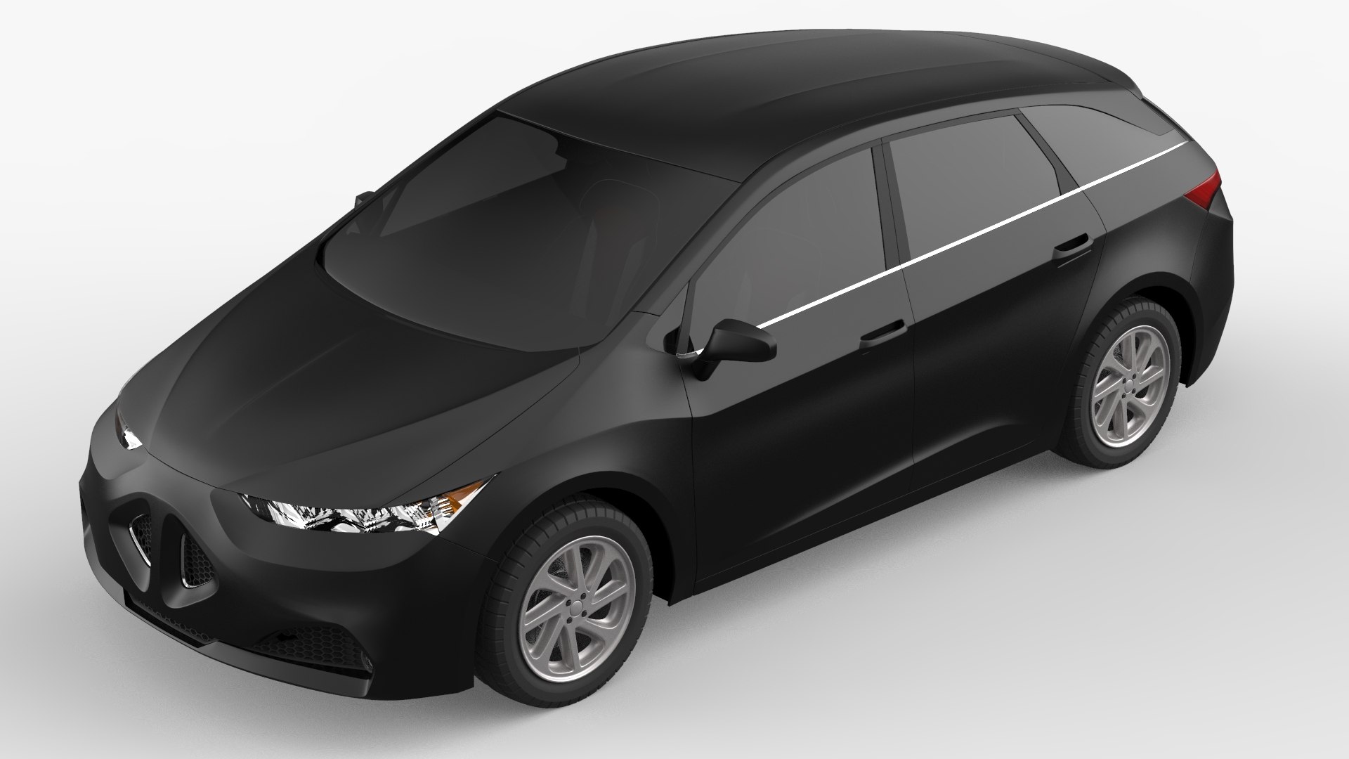 3D Generic Compact Car Concept Model - TurboSquid 1788344