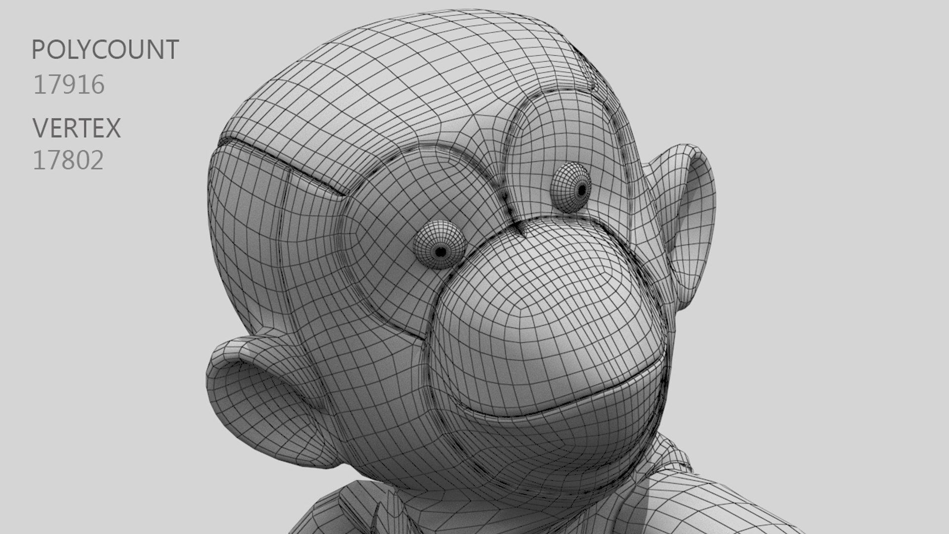toy monkey fur 3d max