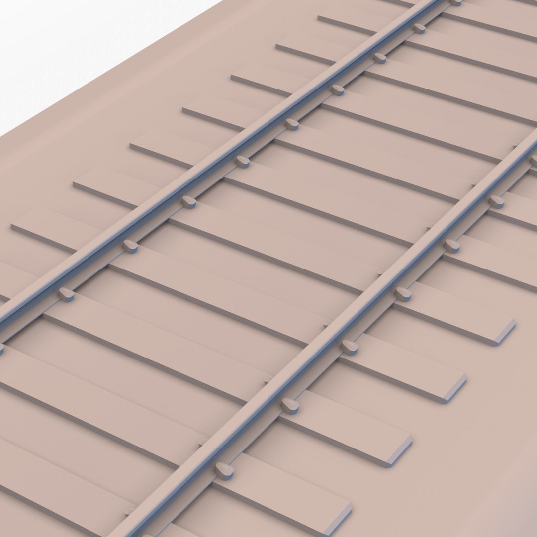 Obj Narrow Gauge Railroad Track