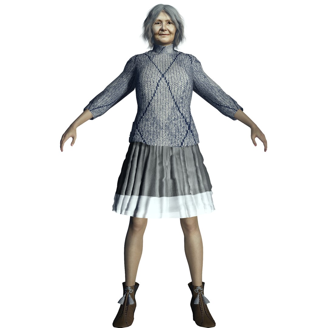 Old Women Max 2015 3D Model - TurboSquid 1937056