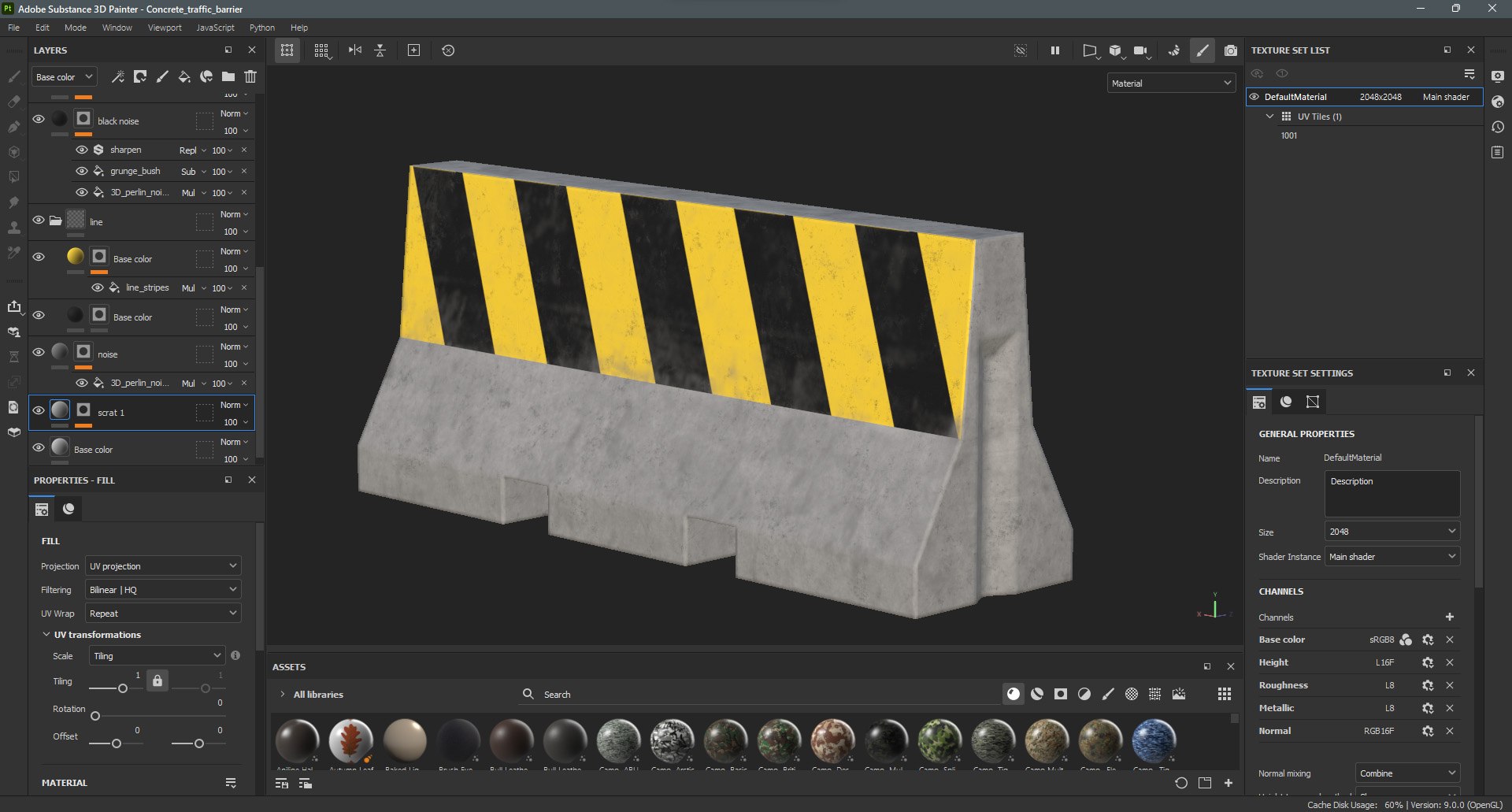 Concrete Traffic Barrier Model - TurboSquid 2114417