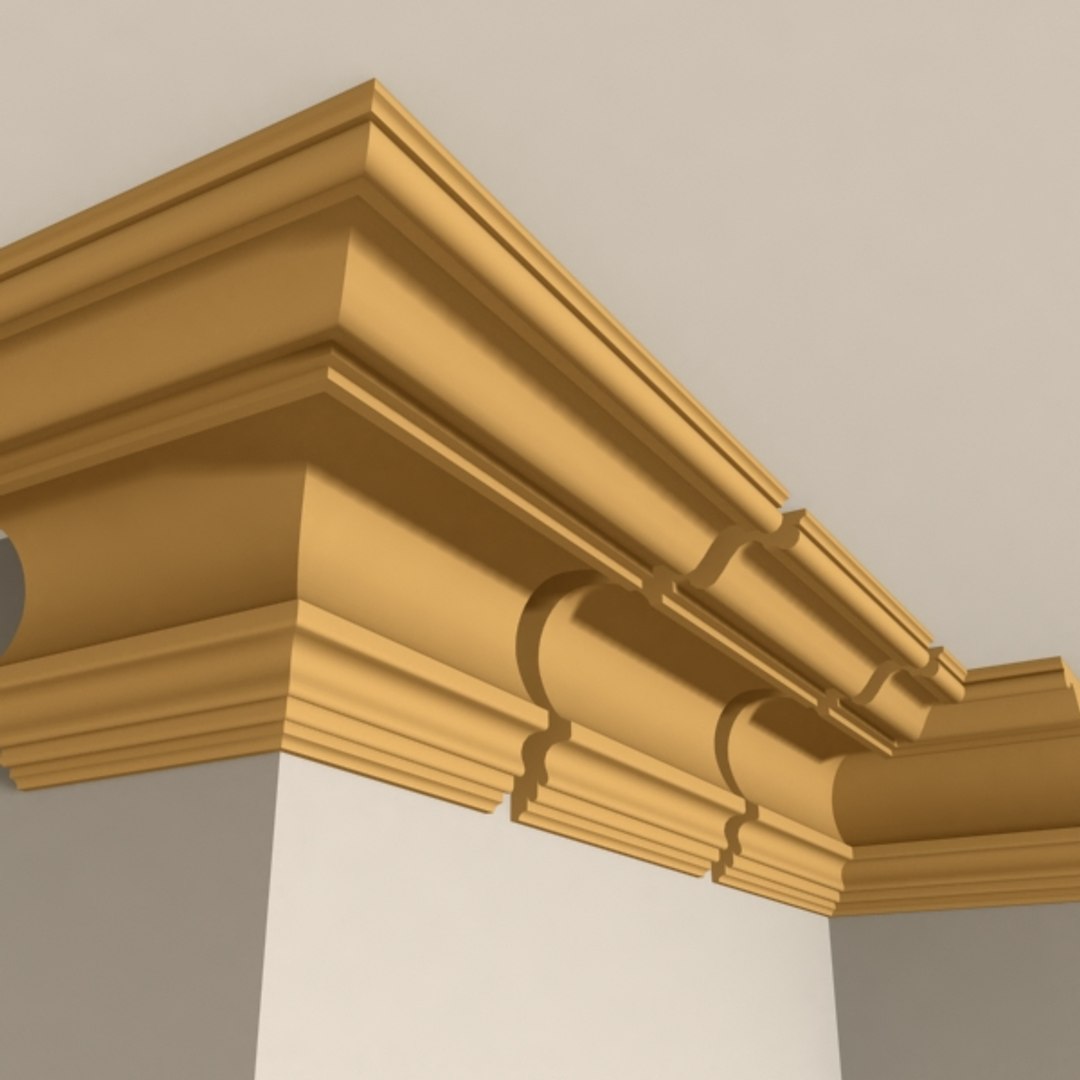 3ds max interior cornice molding