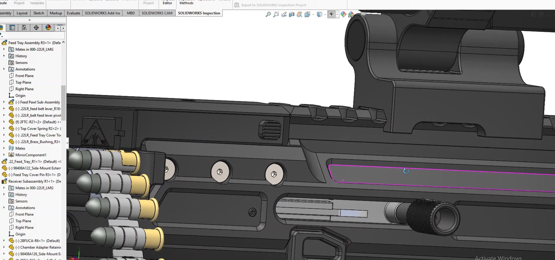 22LR Belt Fed Light Machine GunCAD 3D Model - TurboSquid 2441748