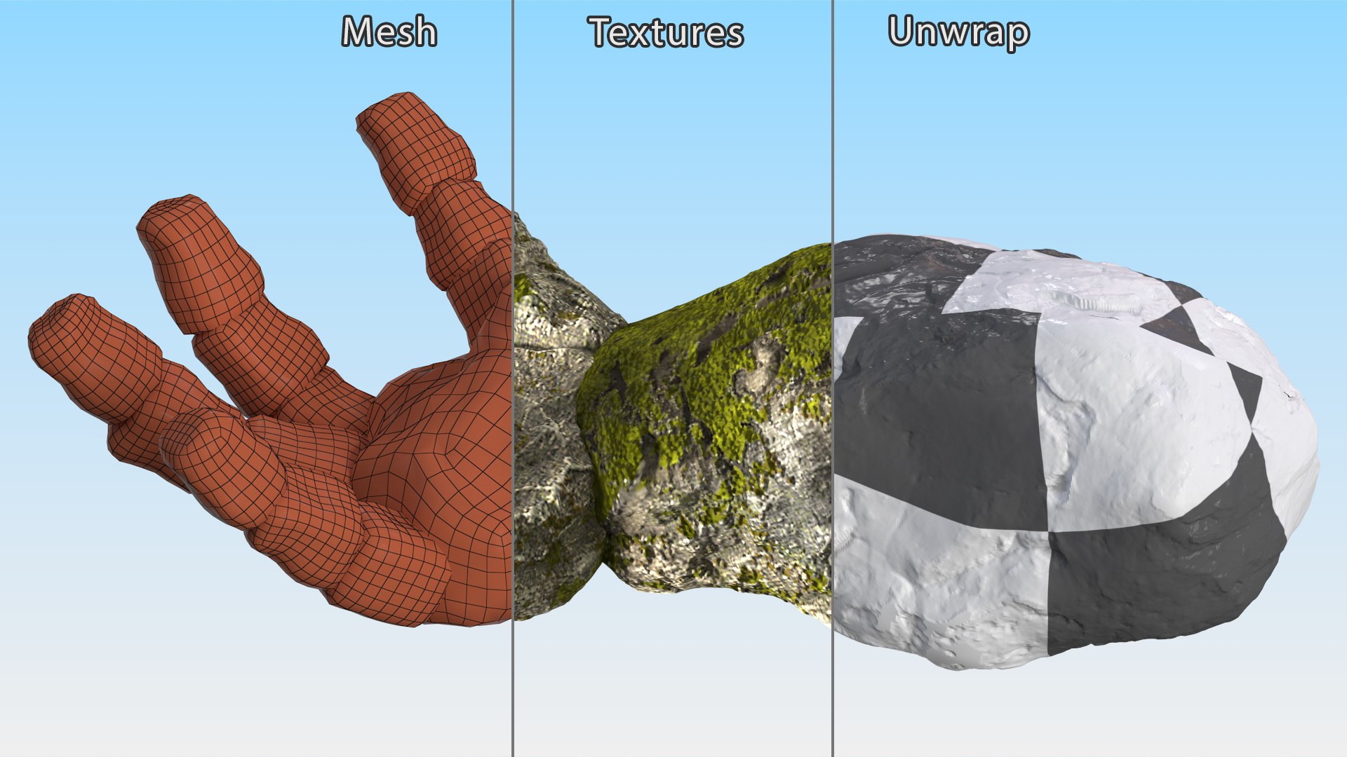 Stone Golem Hand Rigged Model - TurboSquid 2107358