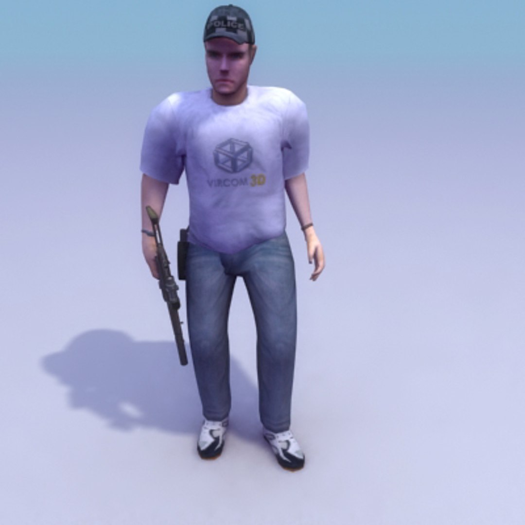3d Model Undercover Police Games
