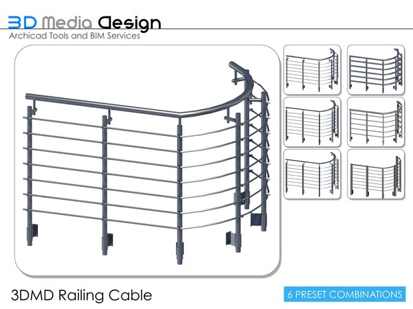 3dmd railings 3d 3ds