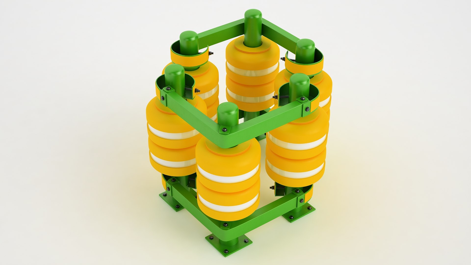3D Safety Roller Barrier - TurboSquid 1622485