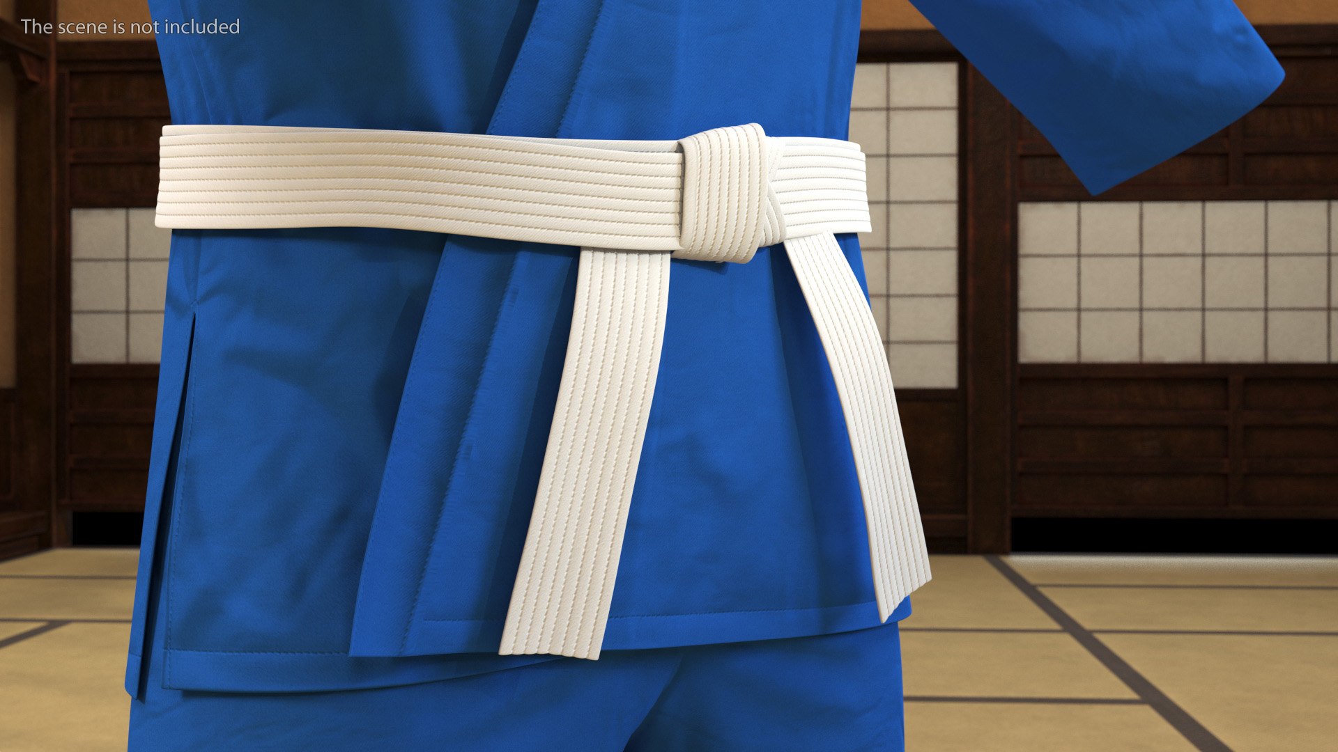 Karate Uniform Blue 3D Model - TurboSquid 1957286