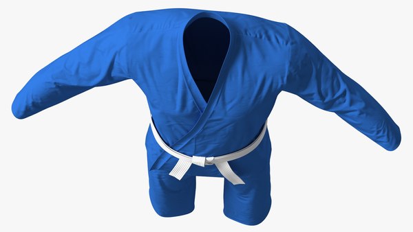 modelo 3d Uniforme de Karate Azul - TurboSquid 1957286