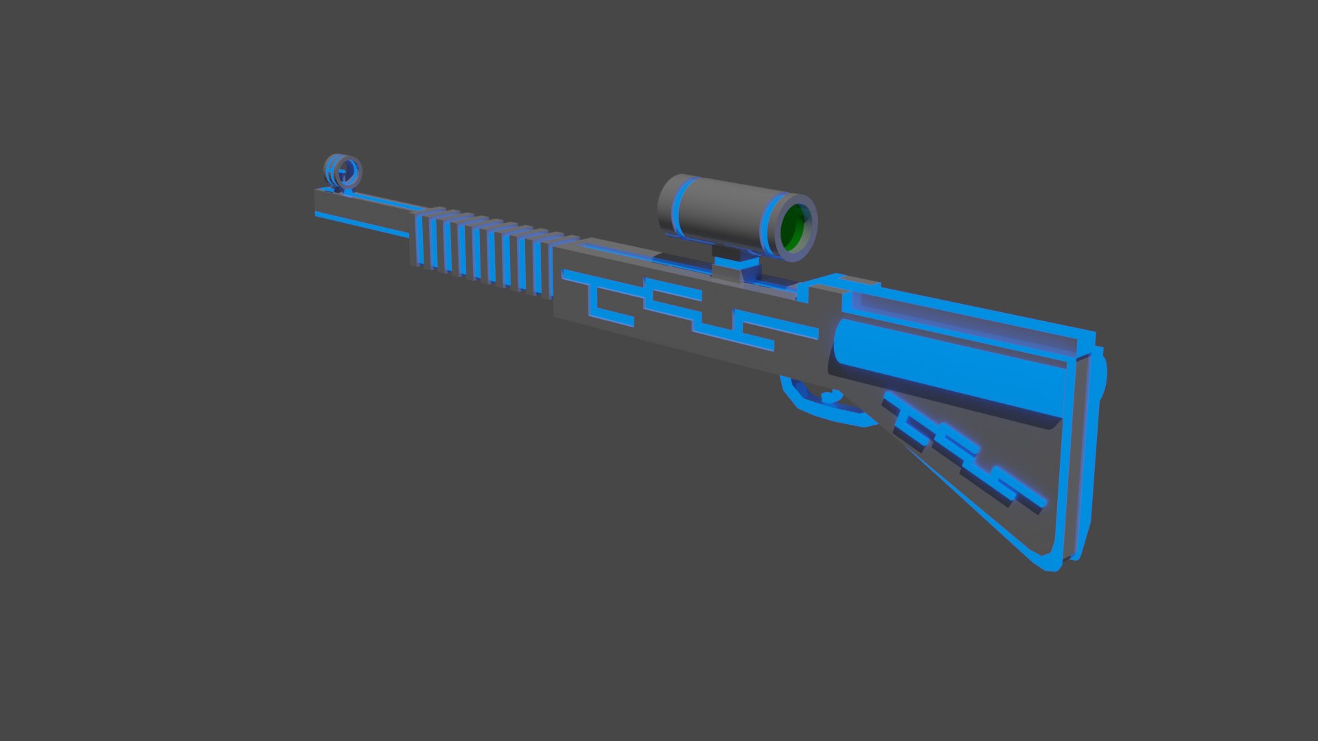 3D Space Sniper Rifle - TurboSquid 1780669