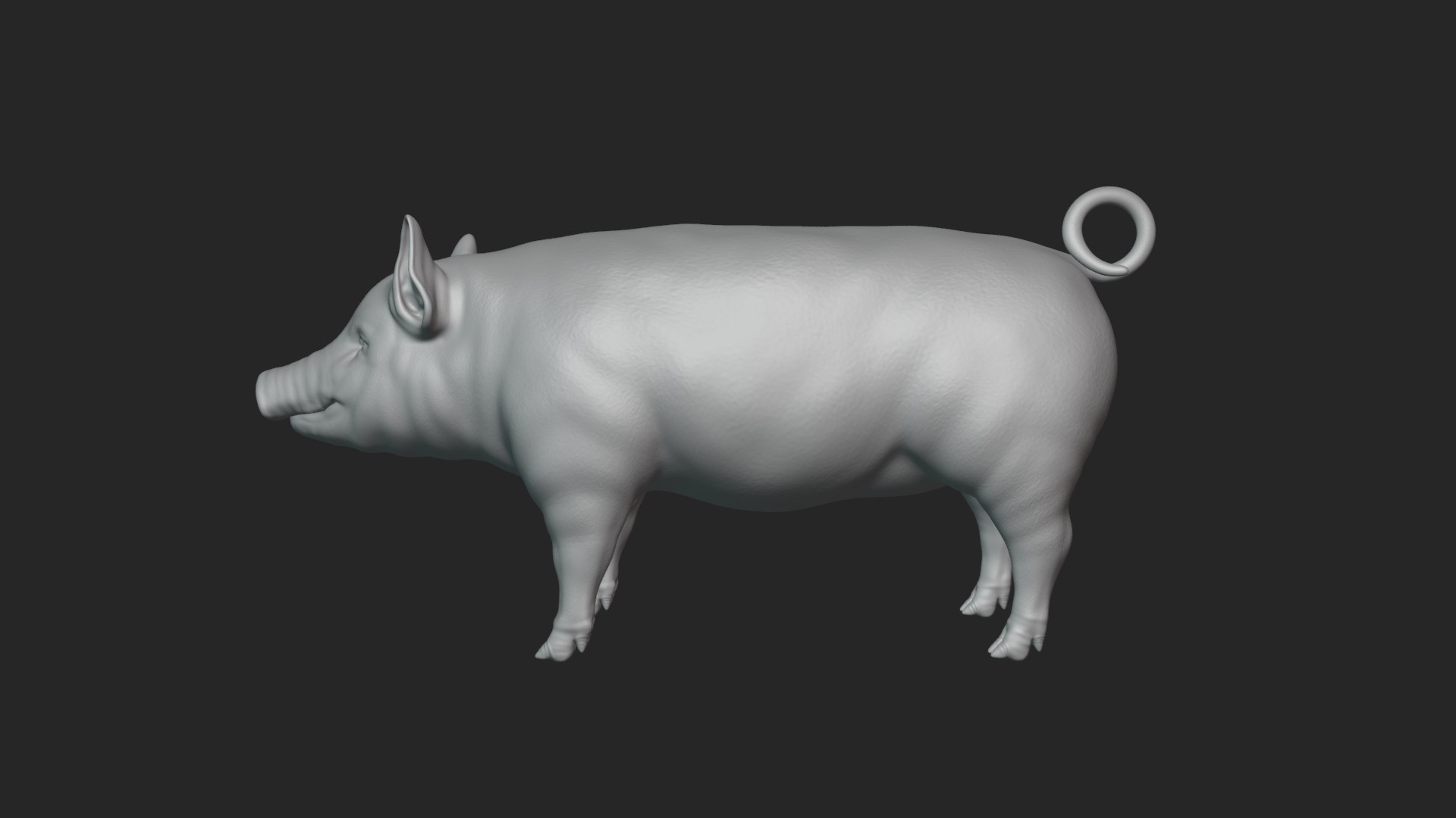 Pig model - TurboSquid 2154917