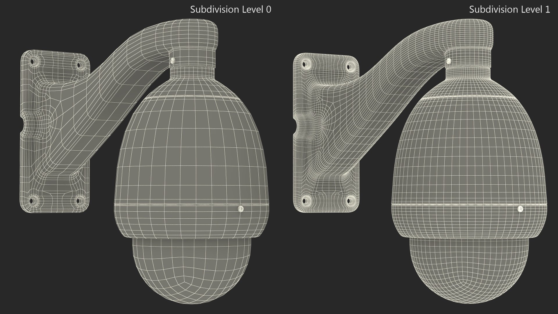 3D Model Wall Mounted Security Surveillance Camera - TurboSquid 2249601