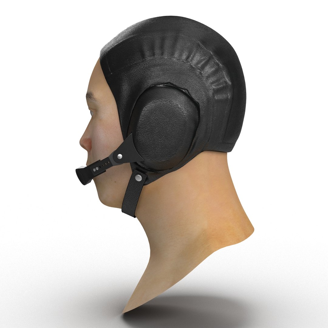 Chinese Pilot Head Rigged 3D Model - TurboSquid 1502517