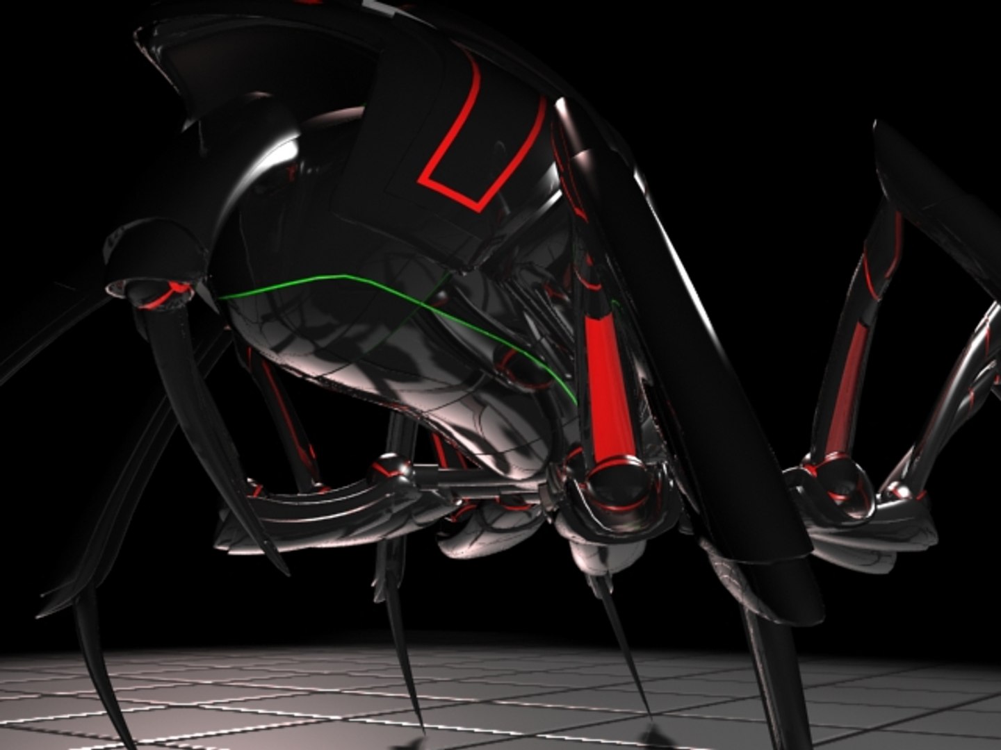 Robotic Spider 3d Model