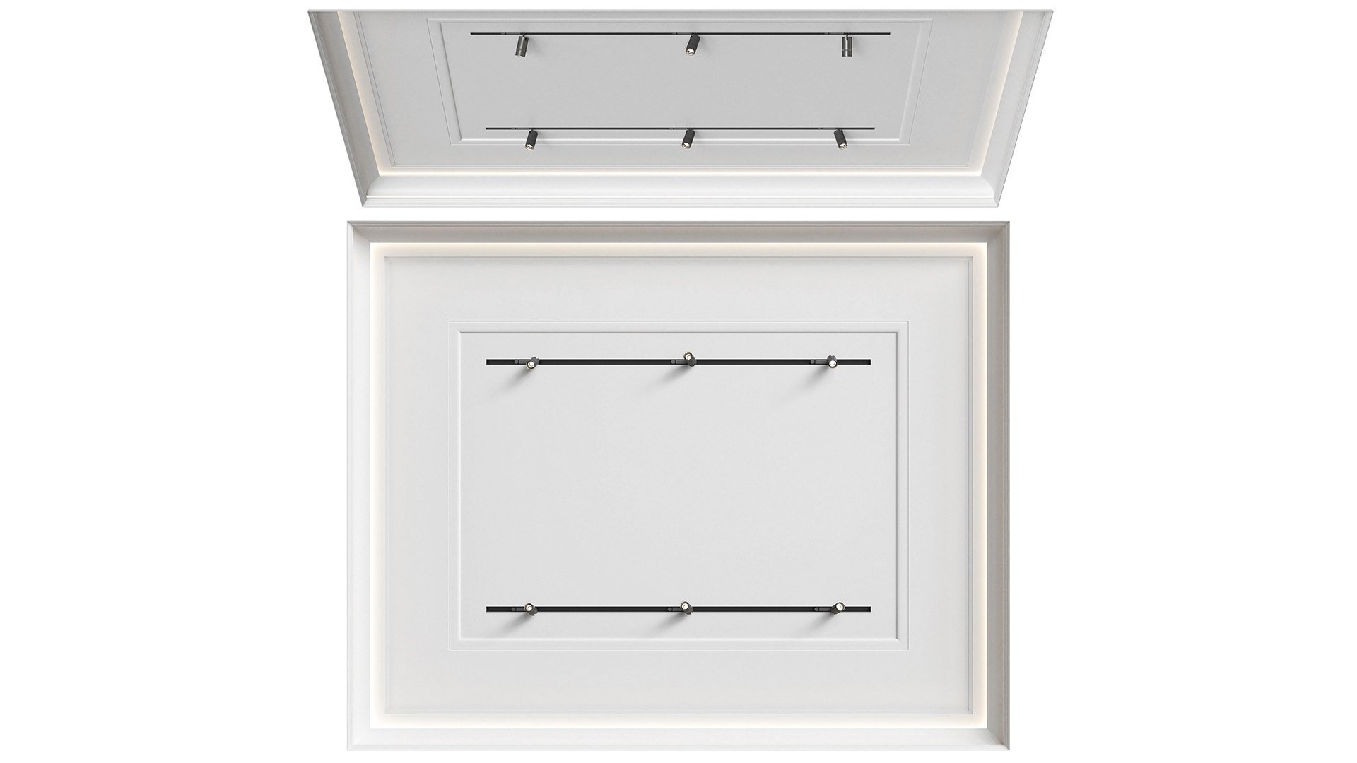 Modern Ceiling RJ Easy Design 05 3D Model - TurboSquid 2290291