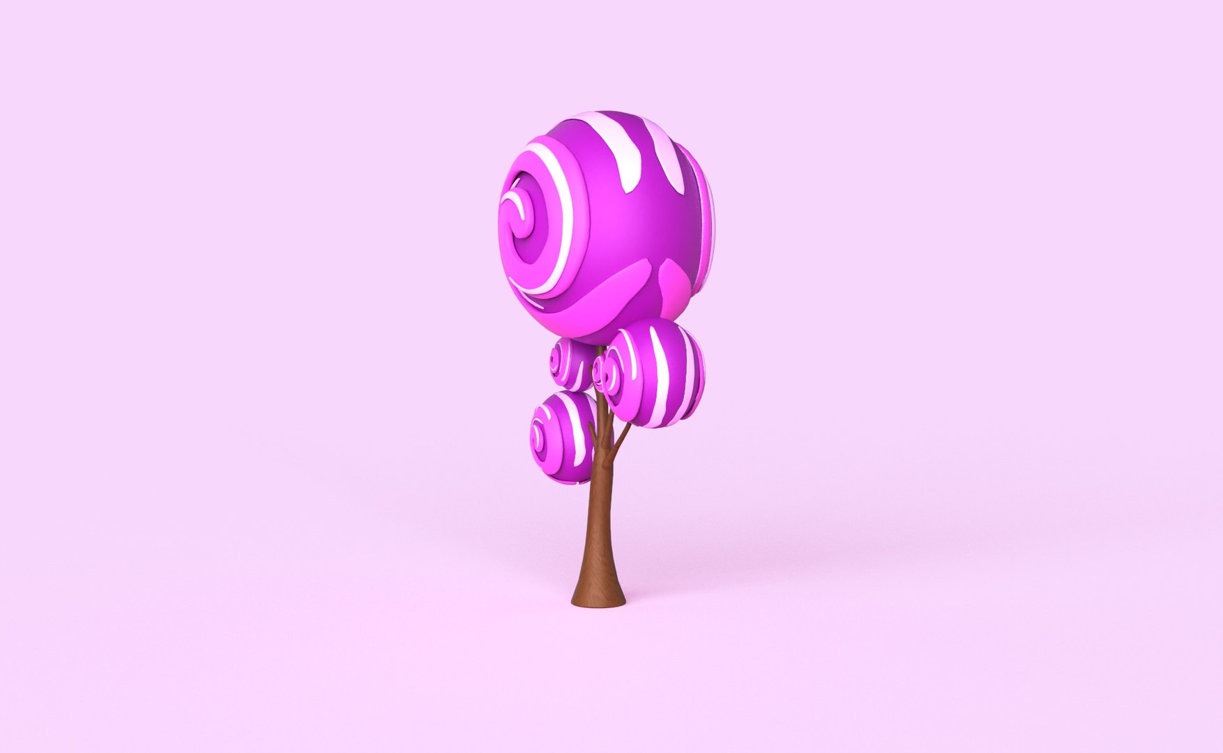 3D Cartoon Candy Tree 9 - TurboSquid 2251133