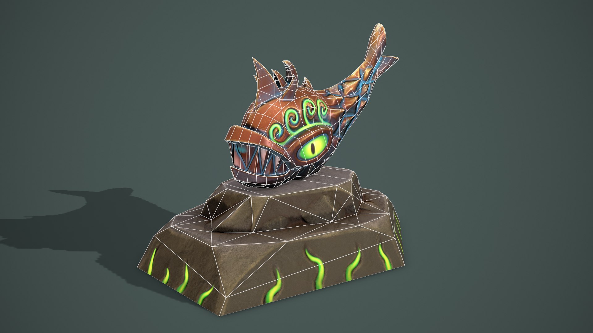 3D fish statue model - TurboSquid 1443836