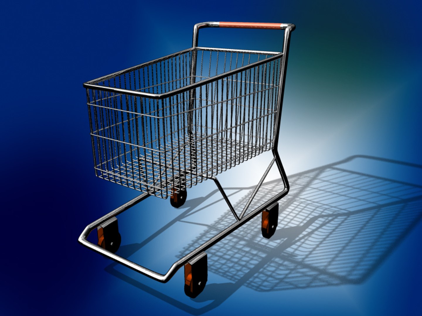 Shopping Cart 3d Model