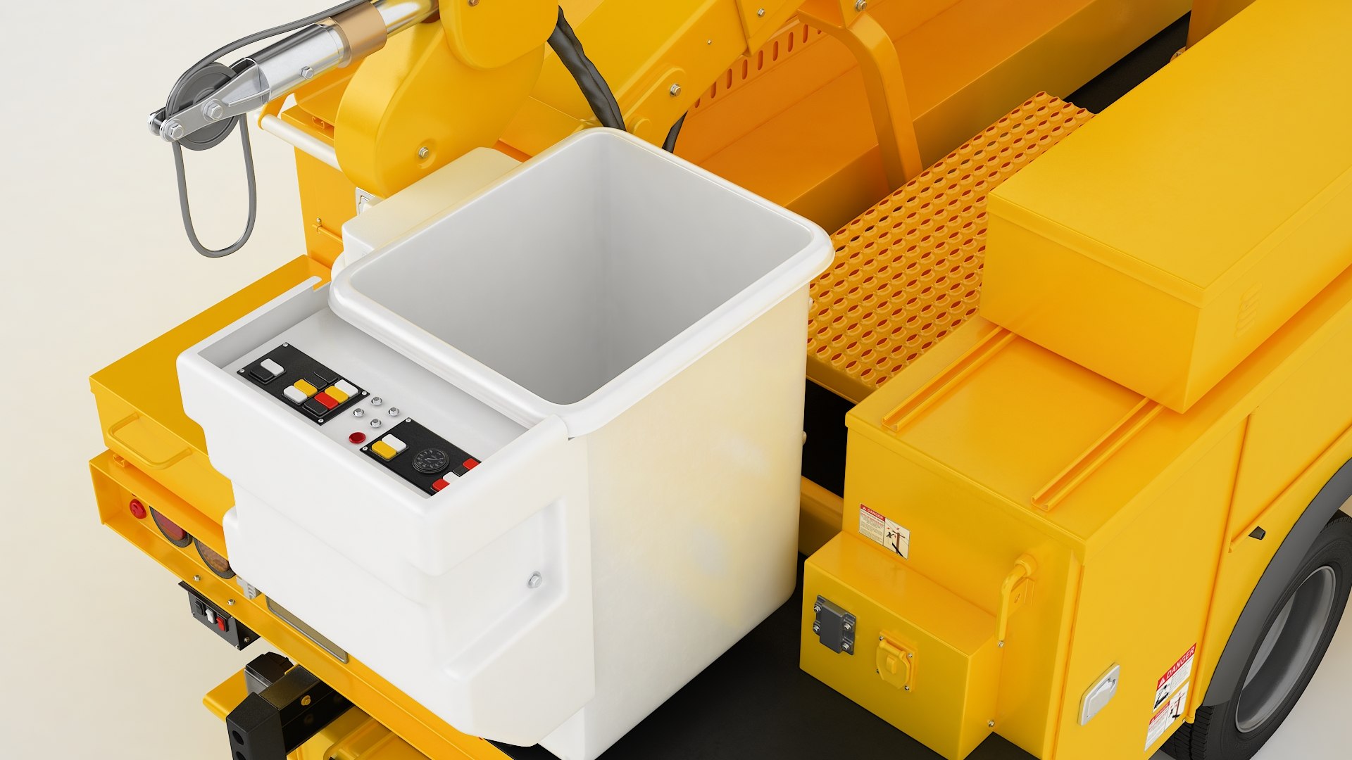 3D Articulating Bucket Truck Back Part 02 - TurboSquid 2002497