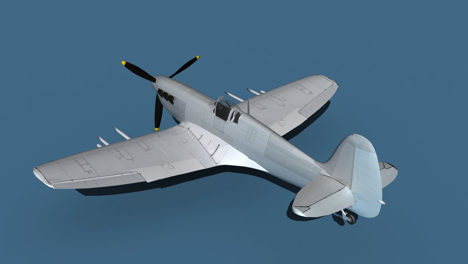 Supermarine Spitfire Mk5C V00 Model - TurboSquid 1925098