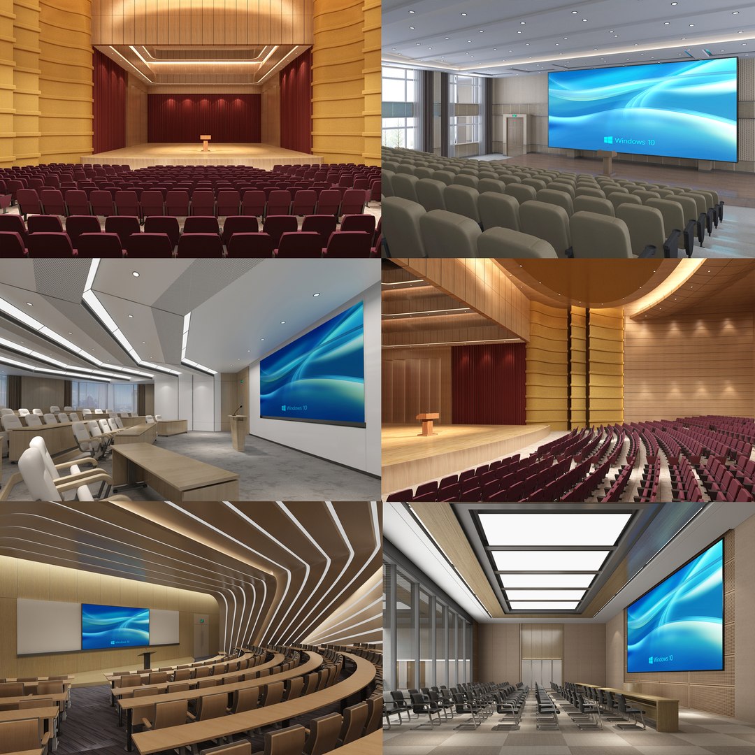 3D model Lecture Hall Collection 04 - TurboSquid 2177049