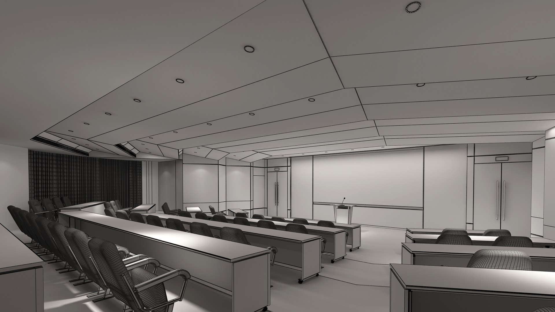3D Model Lecture Hall Collection 04 - TurboSquid 2177049