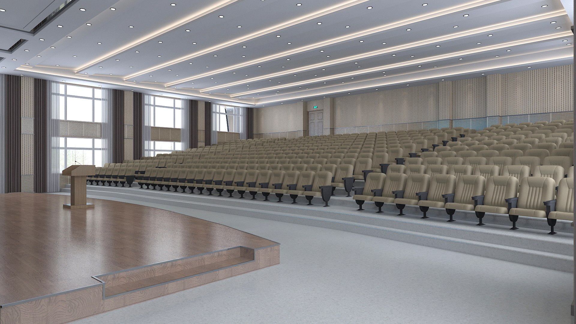 3D Model Lecture Hall Collection 04 - TurboSquid 2177049