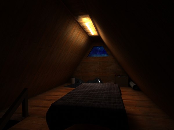 boreing attic 3d model