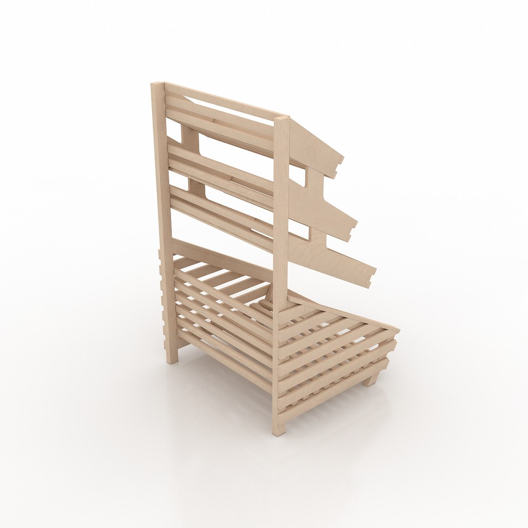 3d Bread Rack Bakeries Model